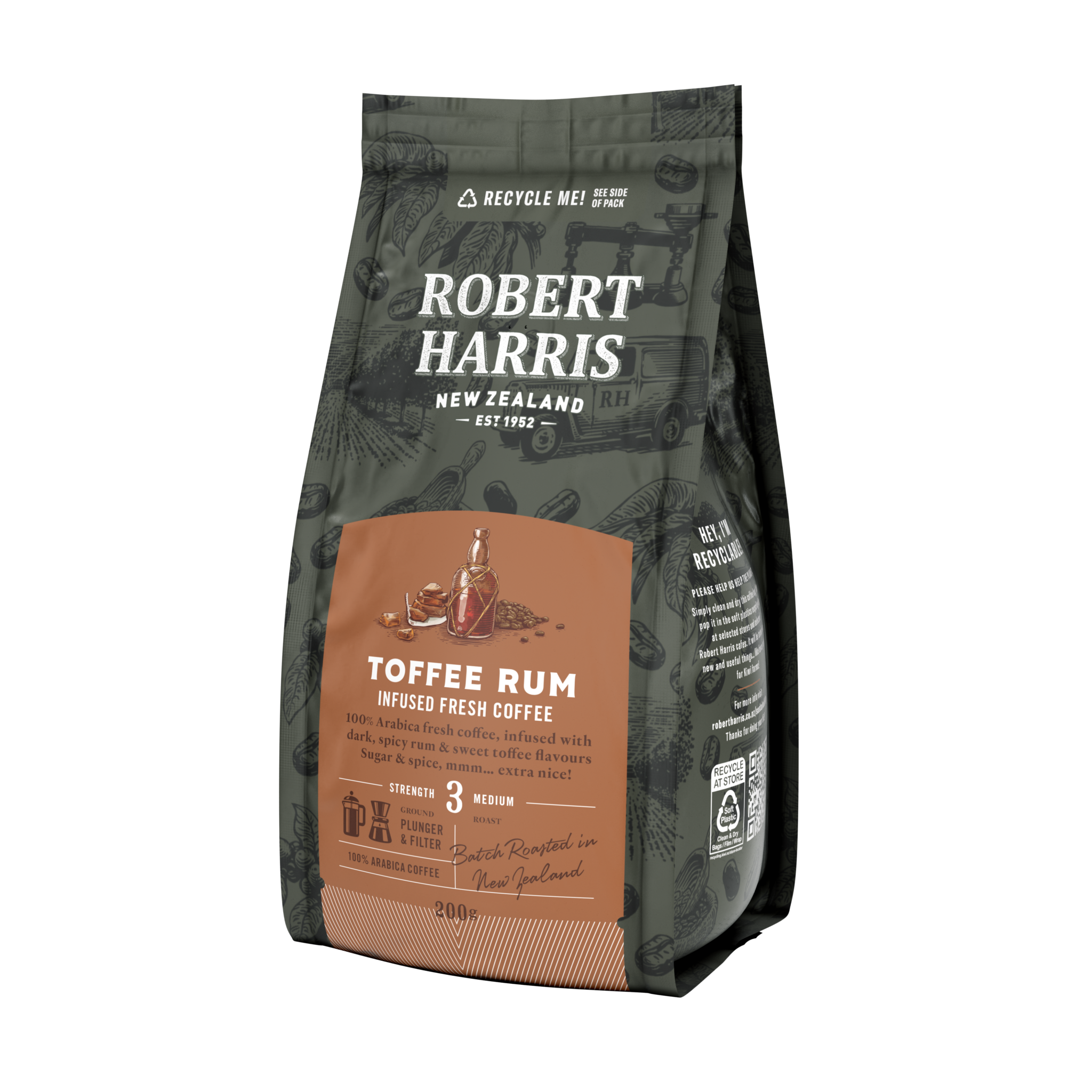 Toffee Rum 200g - Robert Harris Coffee
